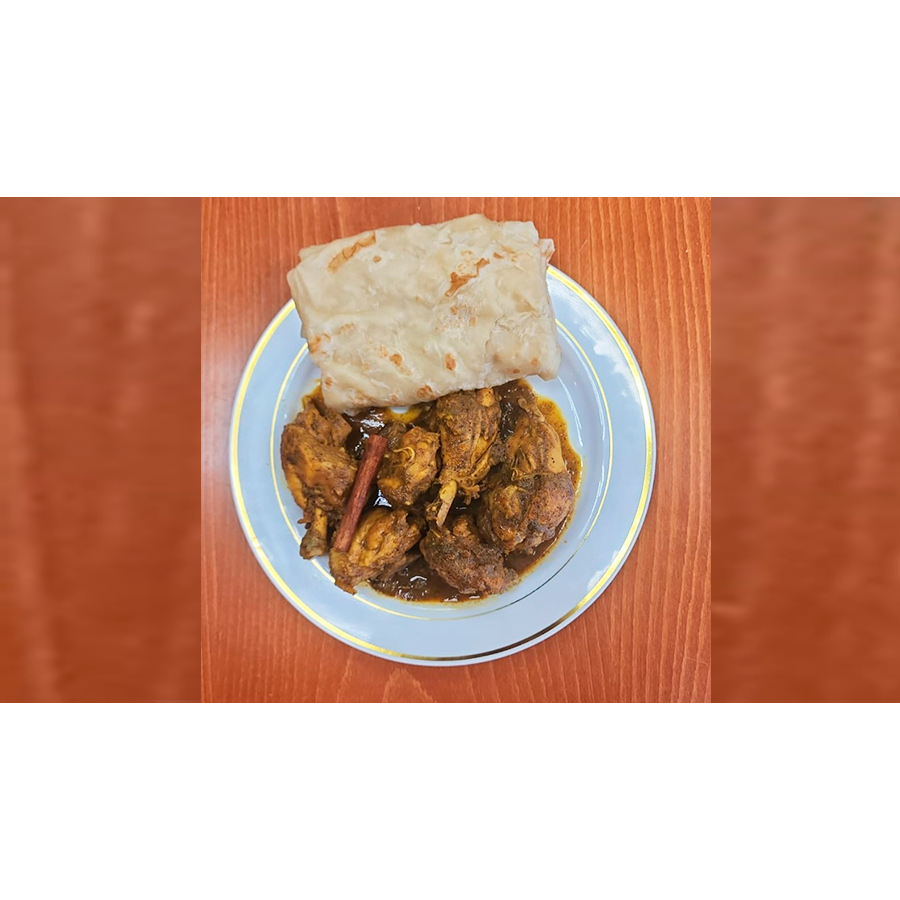 Meats, Fish, & Veggies – Curry Roti Box